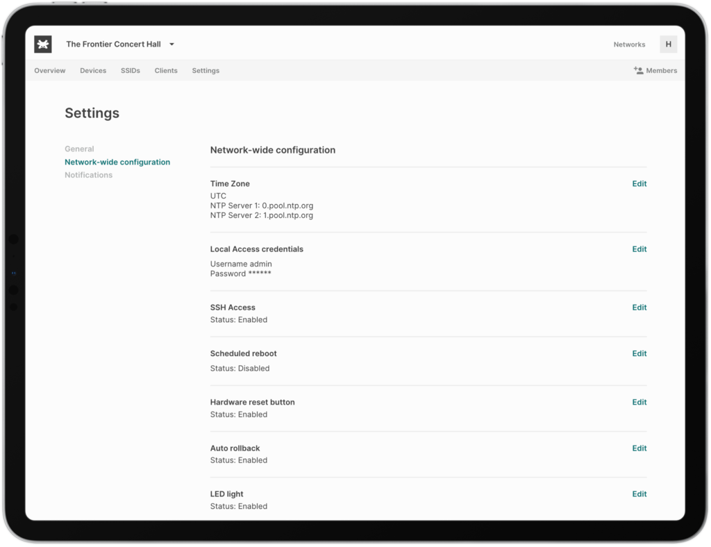 Centralized Configuration of WiFi Networks | Tanaza