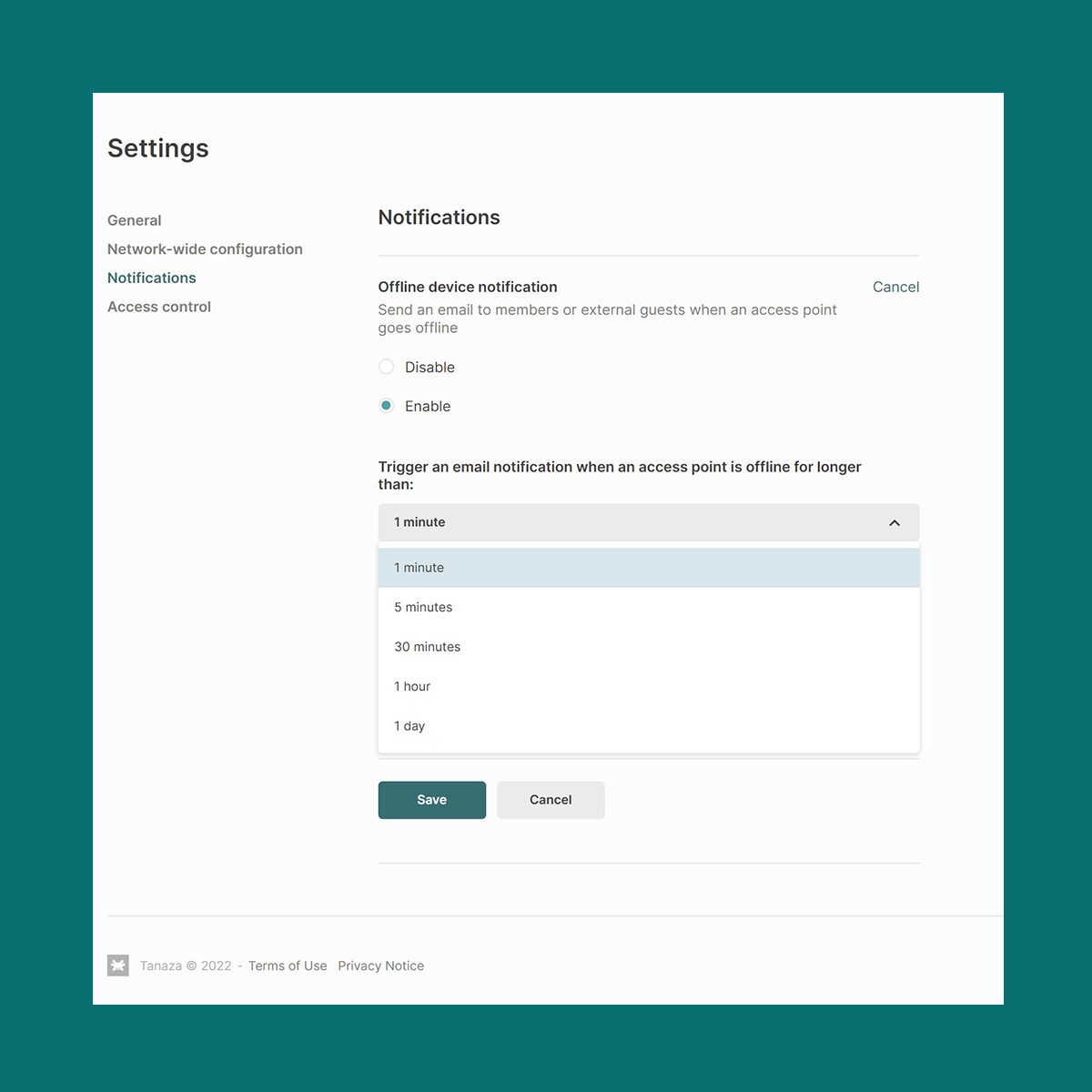 Receive Email Alerts when Access Points Go Offline - Tanaza